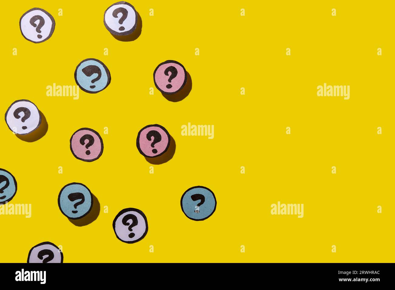 Question mark blue round hi-res stock photography and images - Alamy