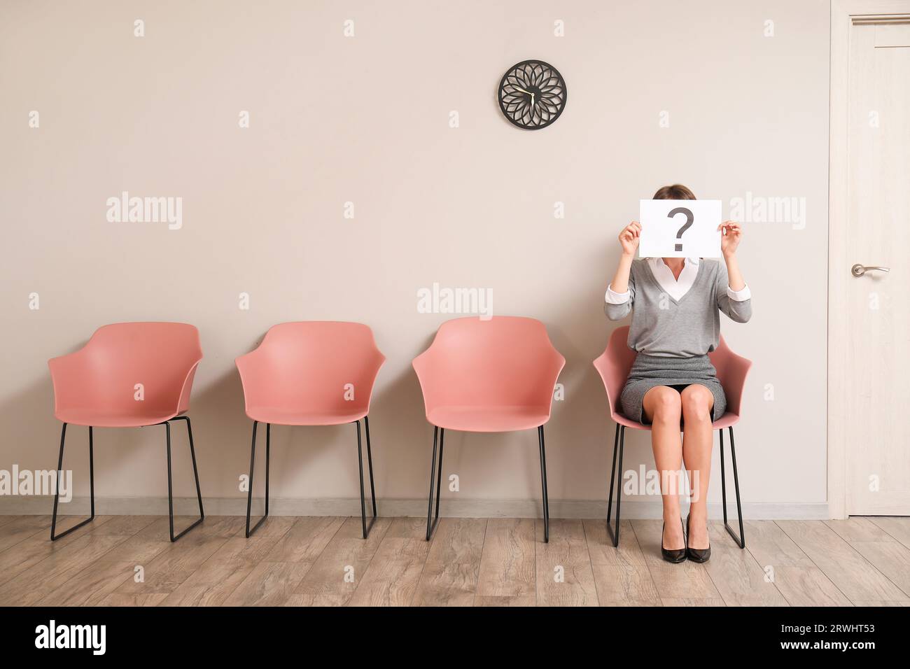 Job interview question mark hi-res stock photography and images - Alamy