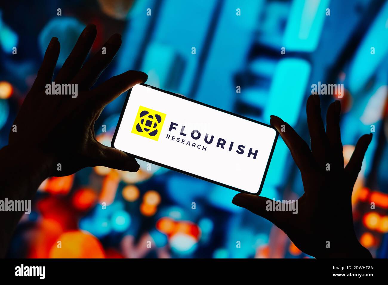 Brazil. 19th Sep, 2023. In this photo illustration, the Flourish Research logo is displayed on a ...