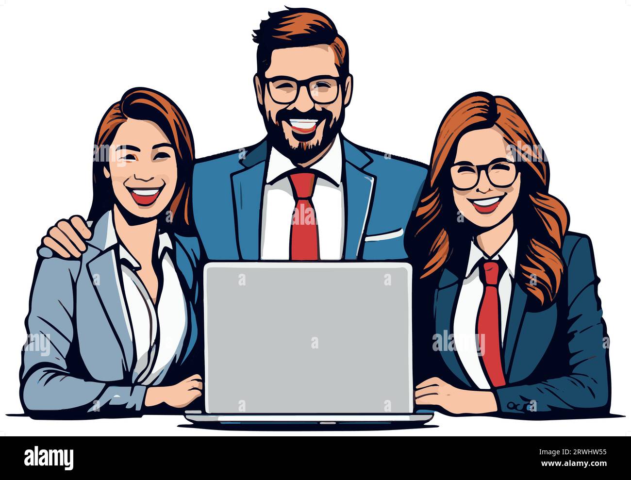 Incredible and lovely Office people vector art Stock Vector Image & Art ...
