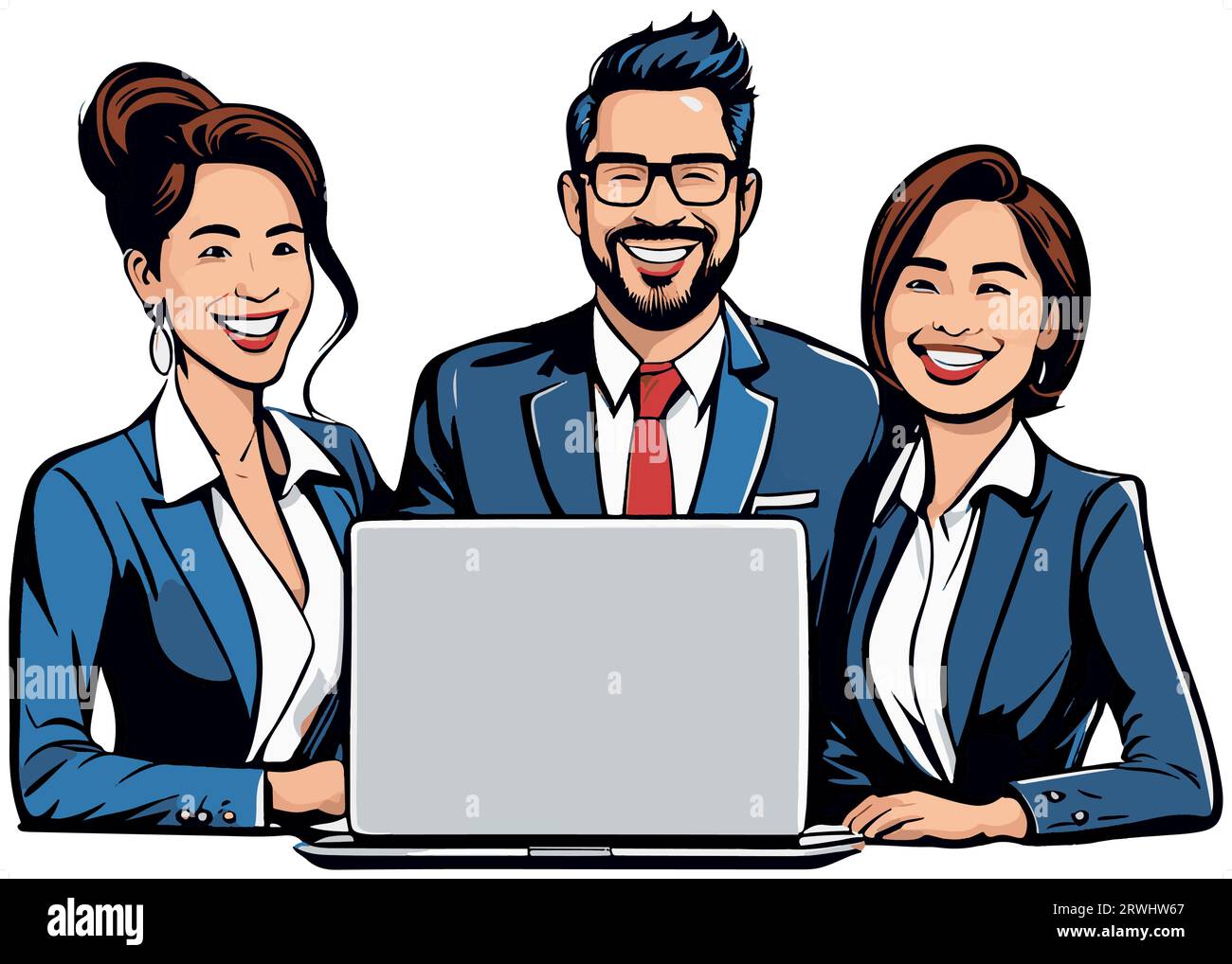 Great and lovely Office people vector art Stock Vector Image & Art - Alamy