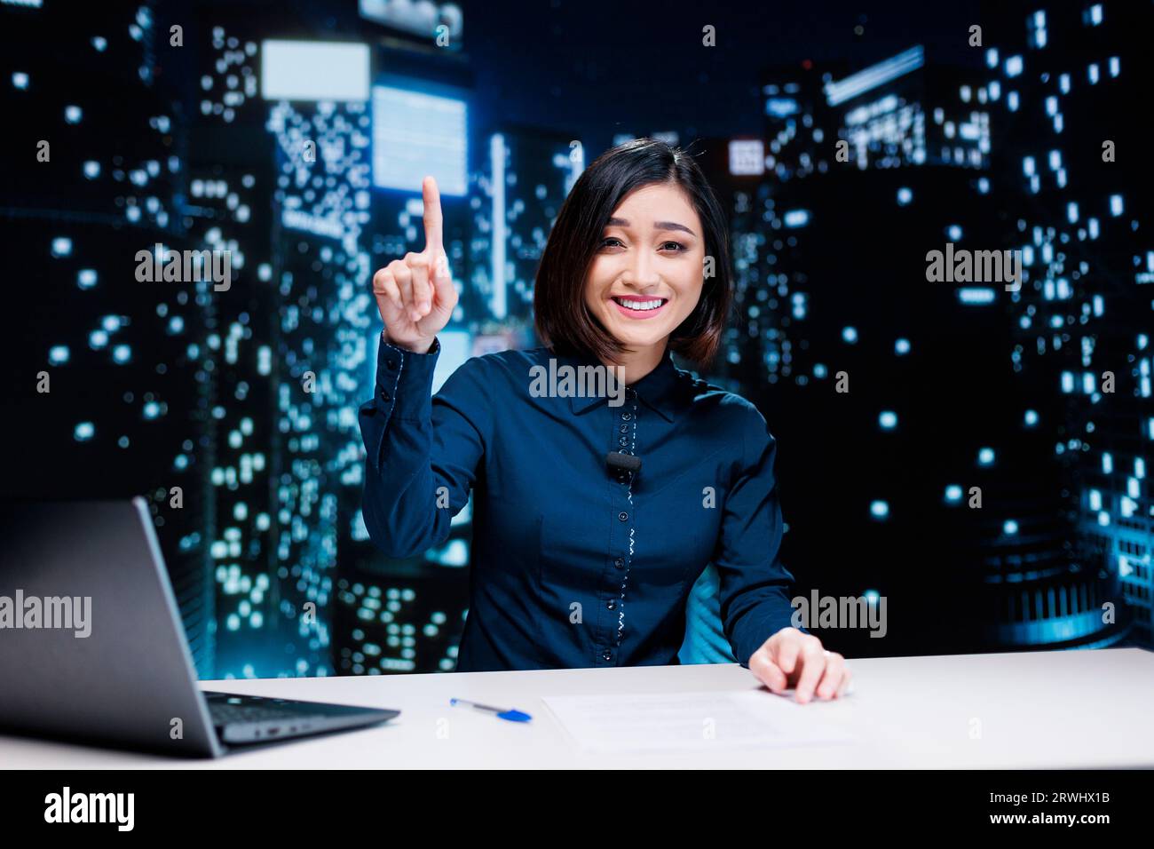 Asian tv presenter hi-res stock photography and images - Alamy