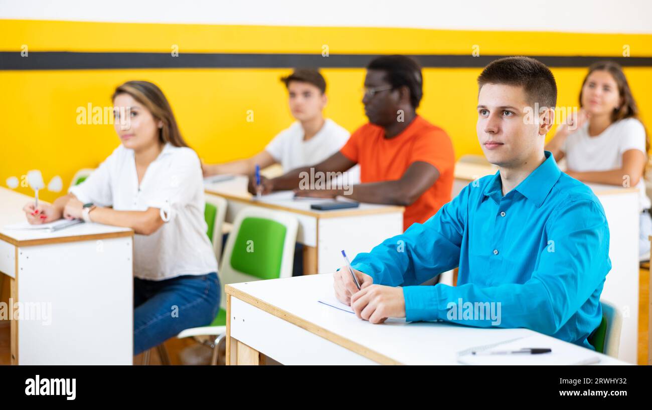 Driving lessons boy hi-res stock photography and images - Alamy