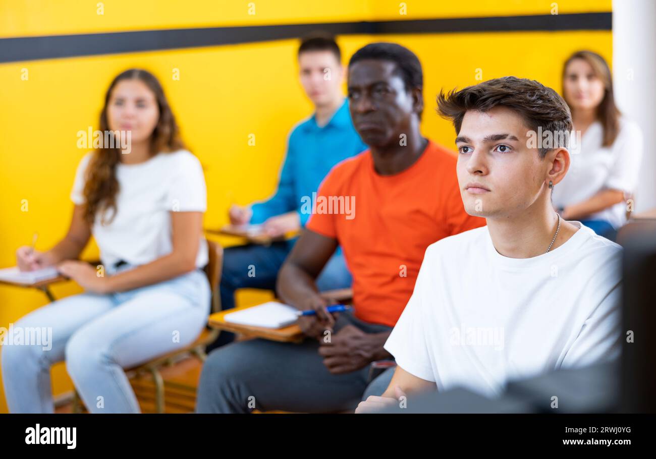 Driving lessons boy hi-res stock photography and images - Alamy