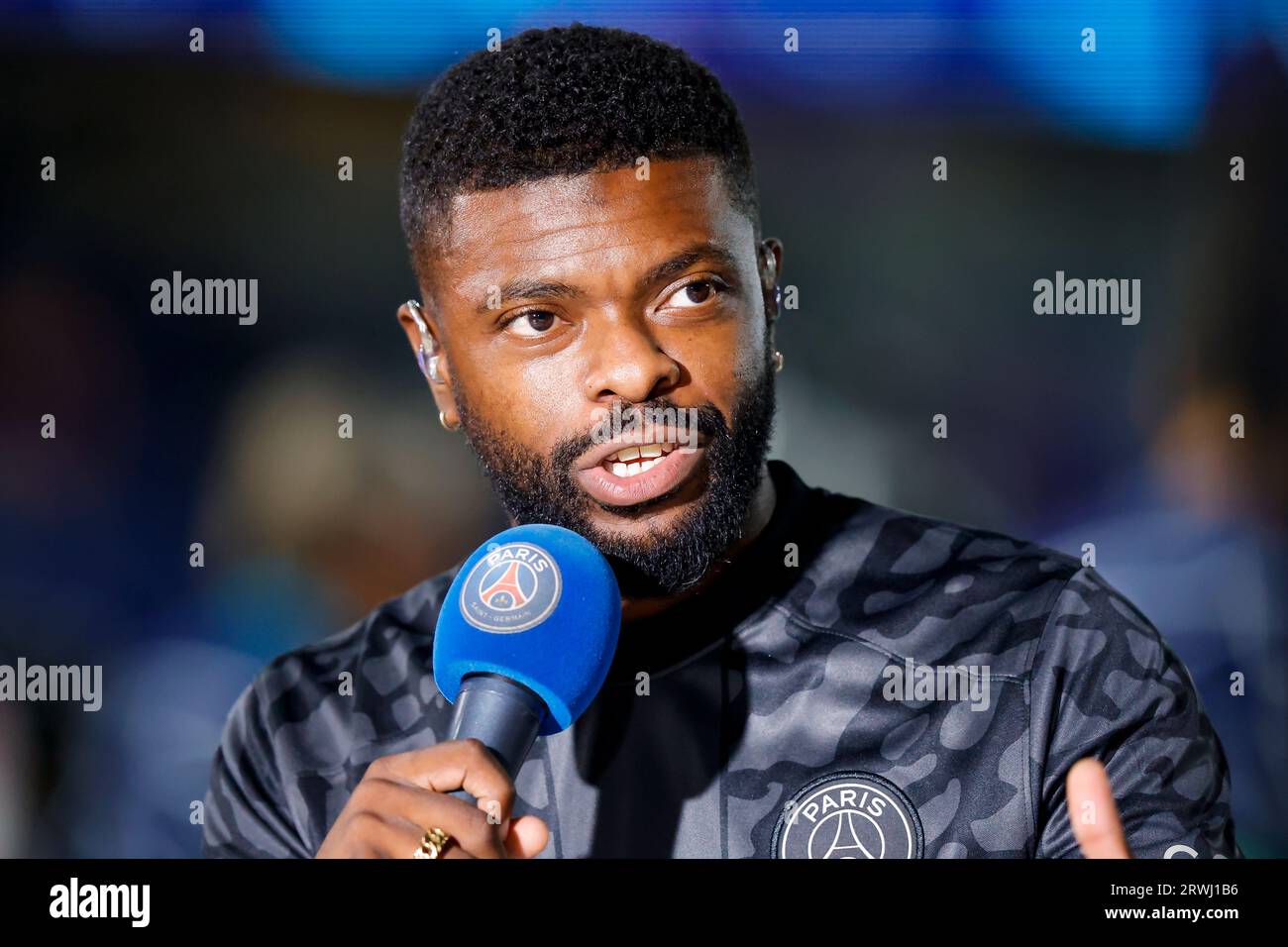PARIS, FRANCE - SEPTEMBER 19: David Butler (PSG Host) looks on during ...