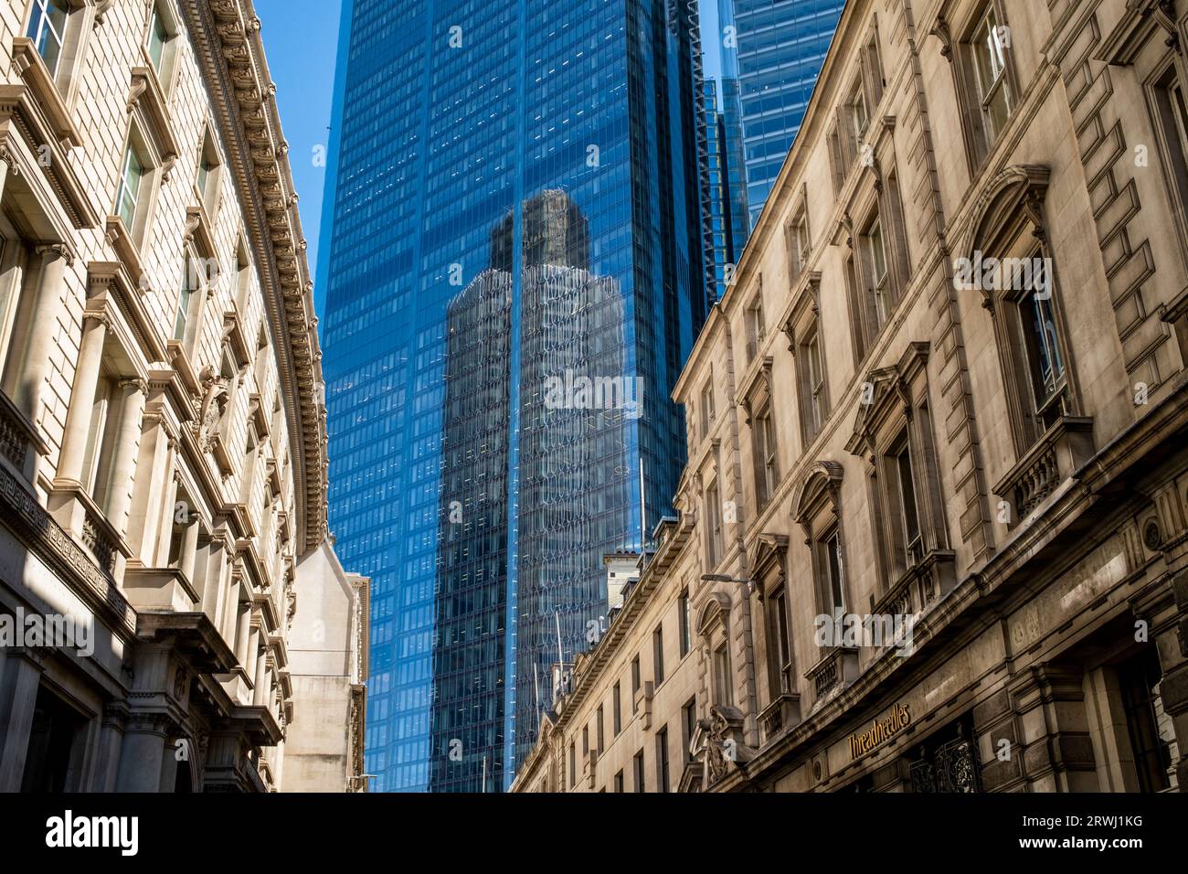 Tower 42 (also known as the Nat West Tower) Reflected in the glass of ...