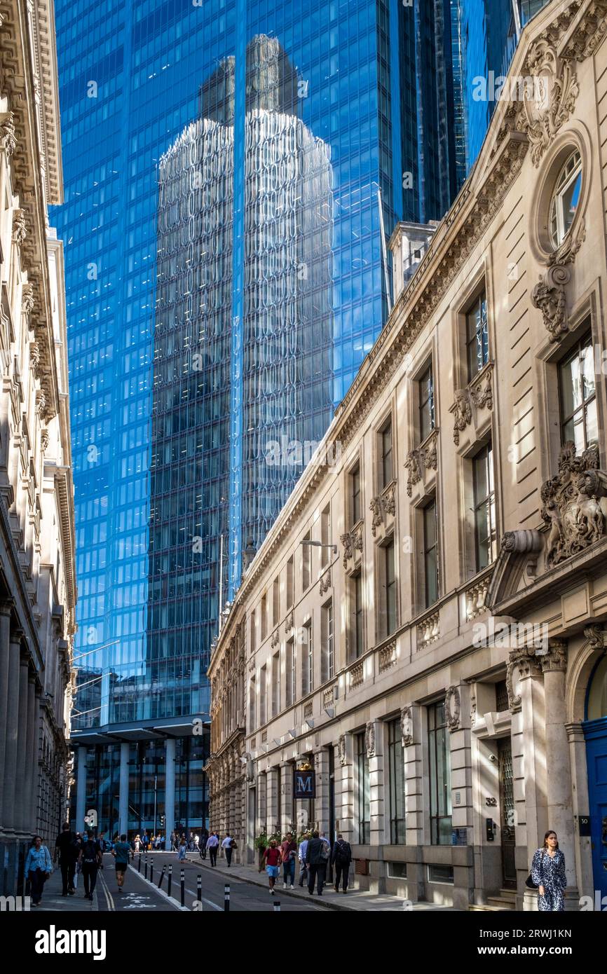 Tower 42 (also known as the Nat West Tower) Reflected in the glass of ...