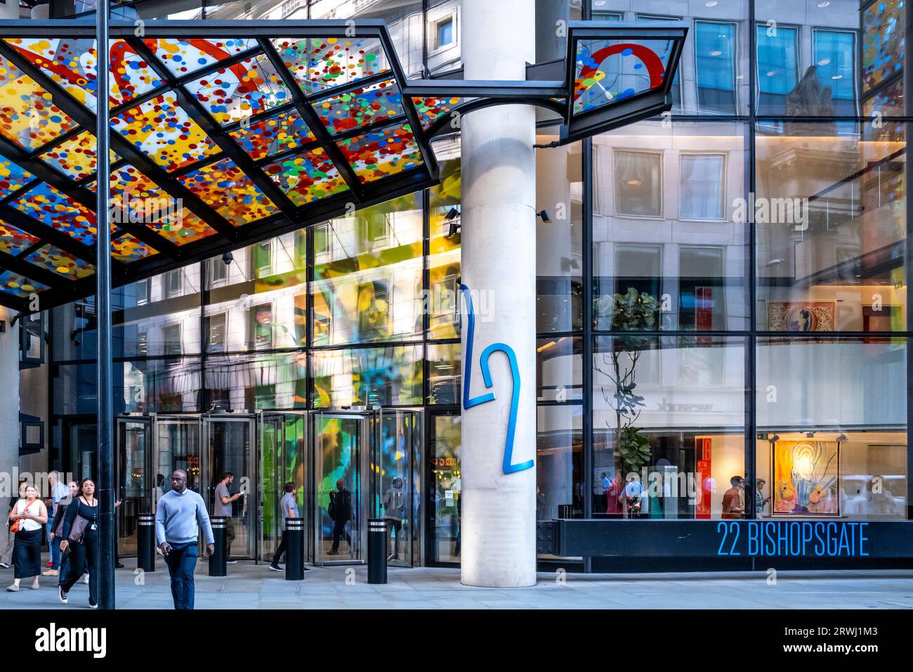 The Entrance To The 22 Bishopsgate Building, City of London, London, UK ...