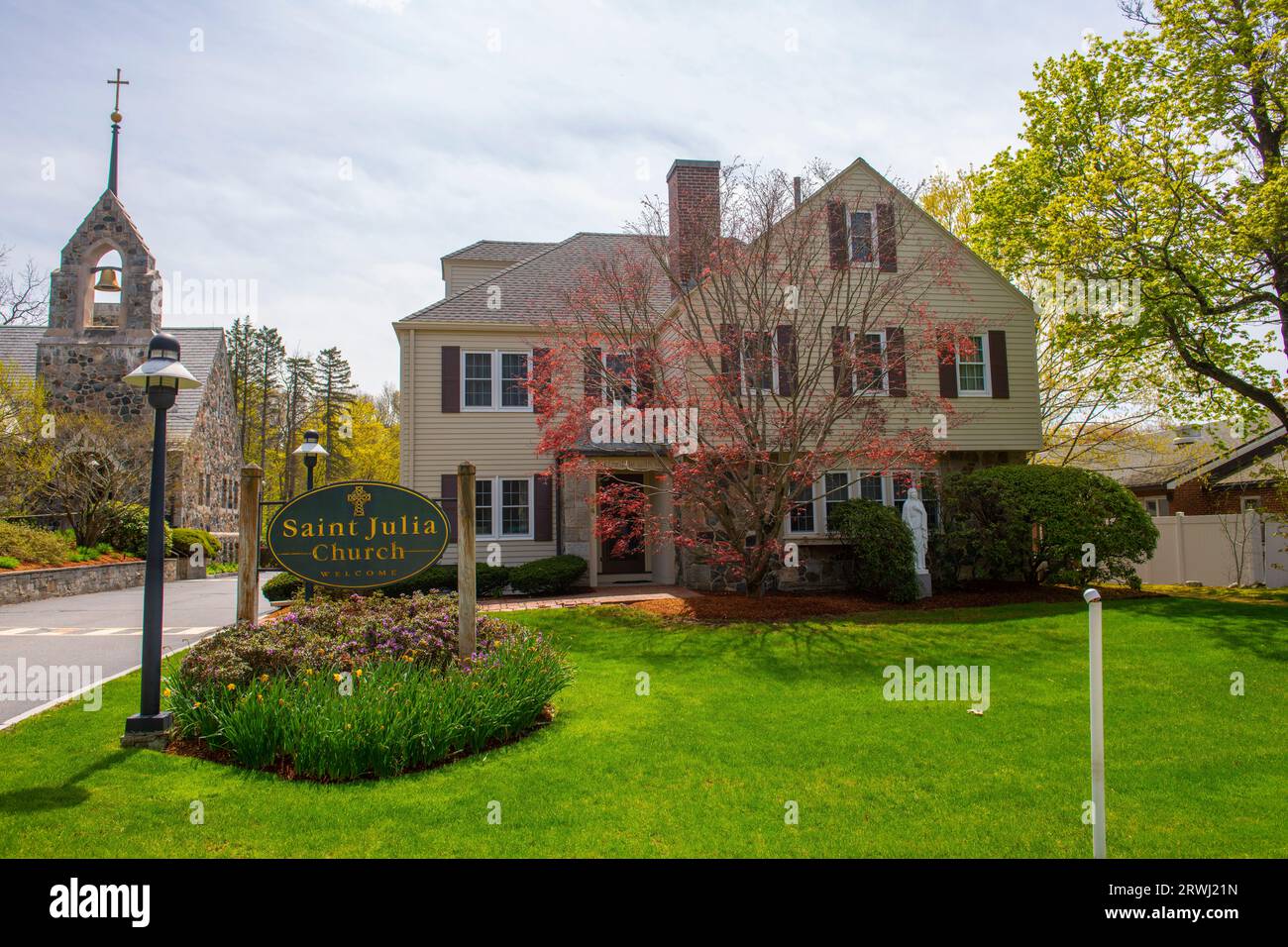 St. Julia Catholic Church at 374 Boston Post Road in historic town ...