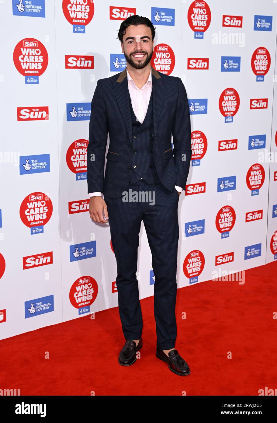 London, UK. September 19th, 2023. Sammy Root arriving at The Sun Who ...