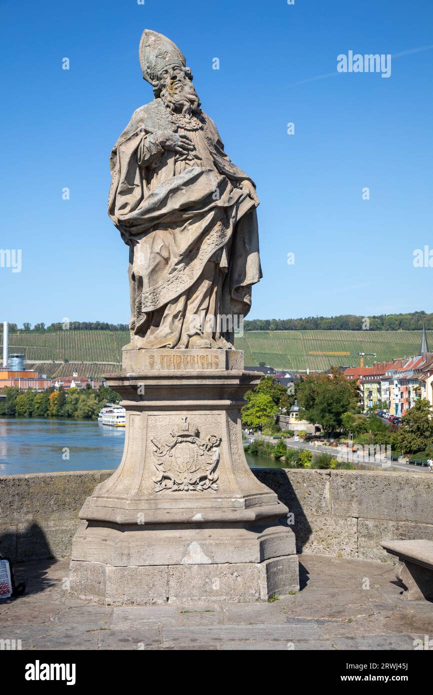 Wurzburg, Germany - September 11, 2023: Wurzburg's Old Main Bridge ...