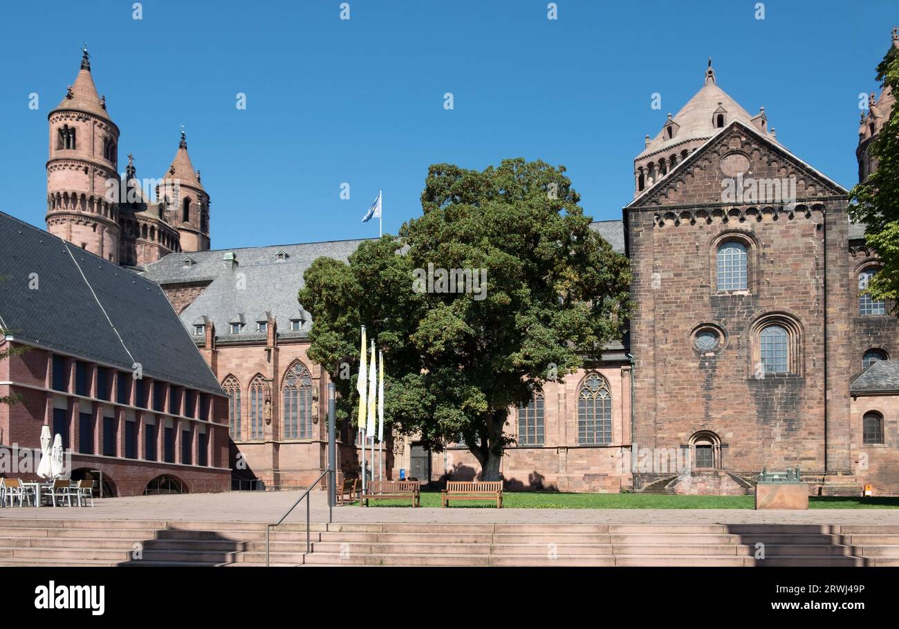 the historical Worms Cathedral in Worms, Germany Stock Photo - Alamy
