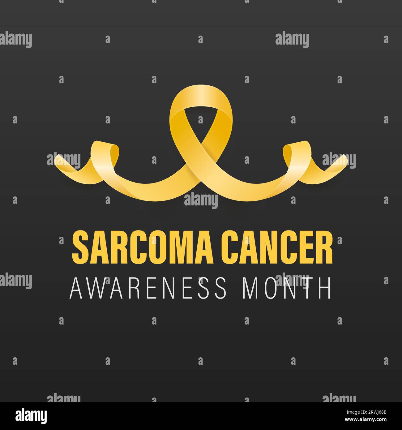 Sarcoma, Bone Cancer Banner, Card, Placard with Vector 3d Realistic ...