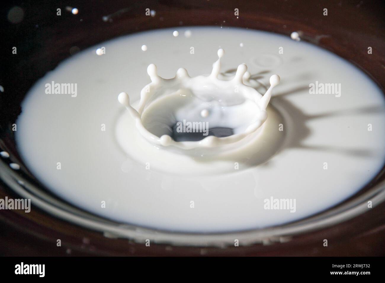 Dynamic milk splash in hi-res stock photography and images - Alamy