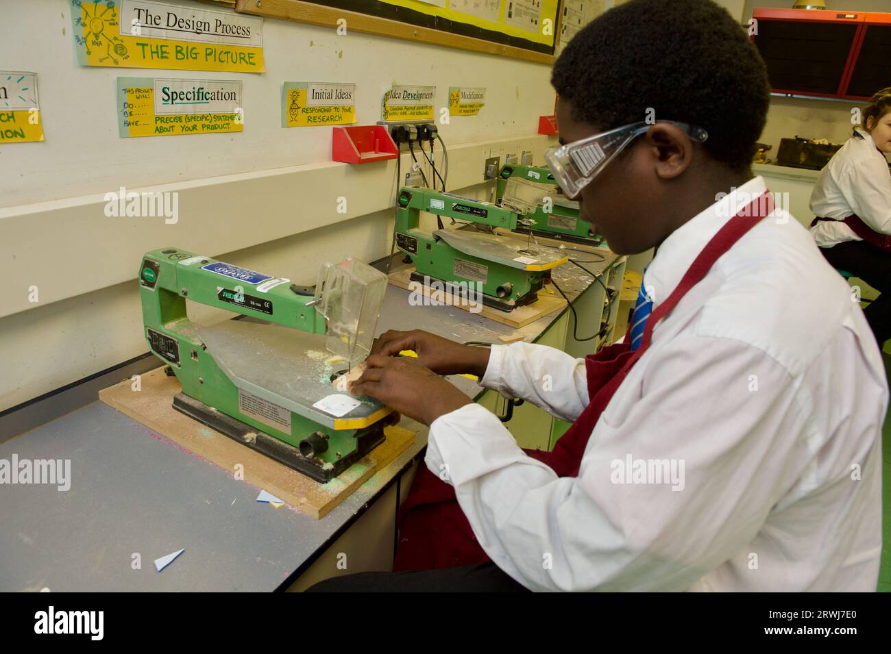 Design and technology lesson in school hi-res stock photography and ...