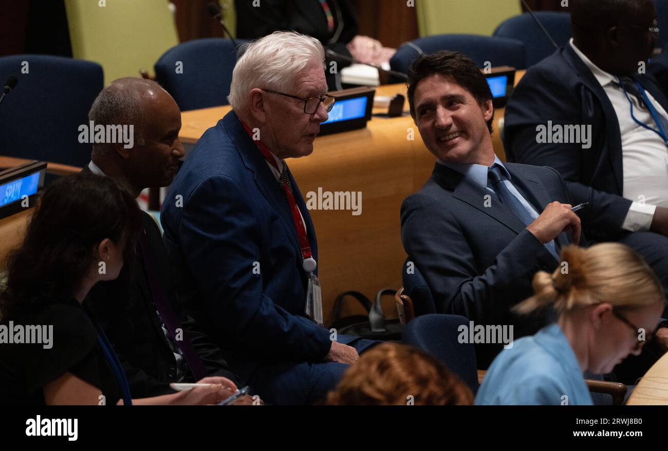 New York, United States . 19th Sep, 2023. Prime Minister Justin Trudeau ...