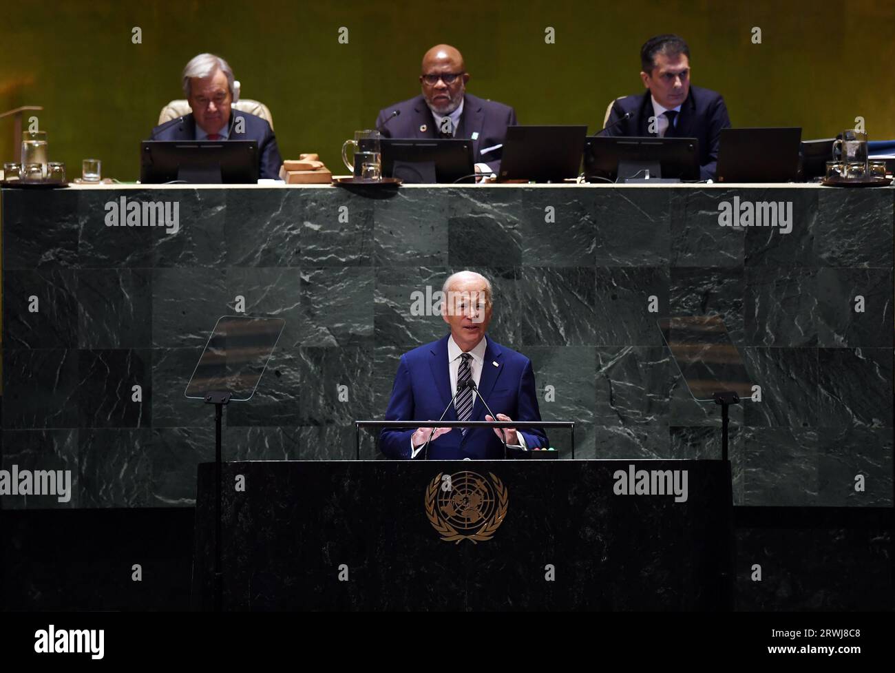 United Nations. 19th Sep, 2023. U.S. President Joe Biden (Front ...