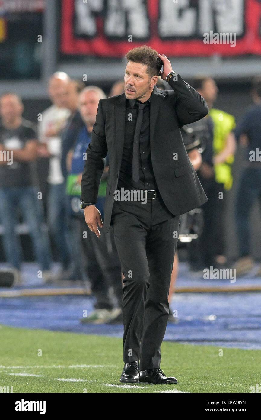Diego Simeone coach of Atletico de Madrid during football Match, Stadio ...