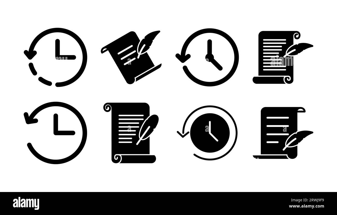 History icon vector. redo history icon Stock Vector Image & Art - Alamy