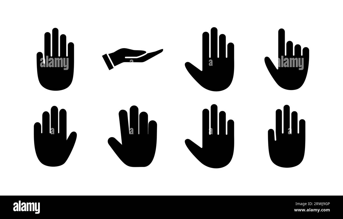 Hand icon vector. hand symbols. palm Stock Vector Image & Art - Alamy