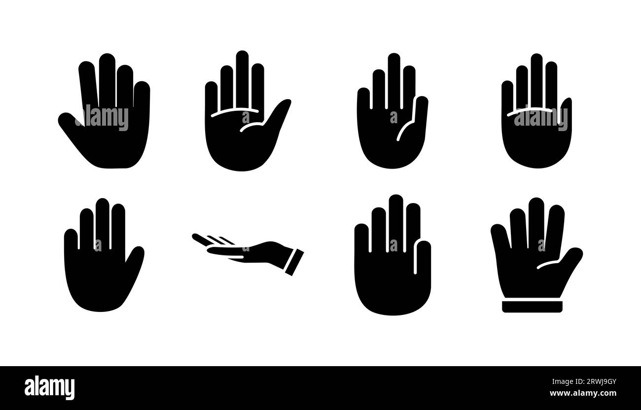 Closeup human hand touch Stock Vector Images - Alamy