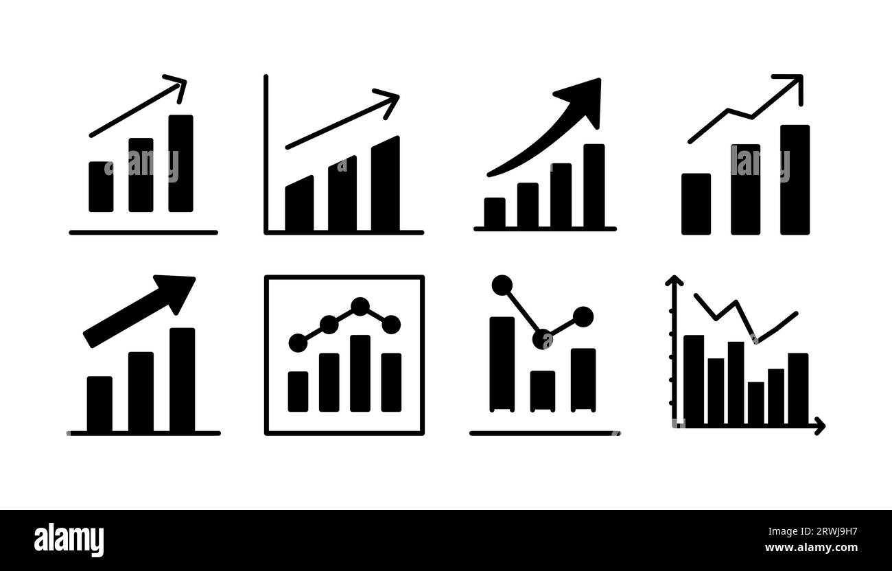 Growing graph Icon vector. Chart icon. Graph Icon Stock Vector Image ...