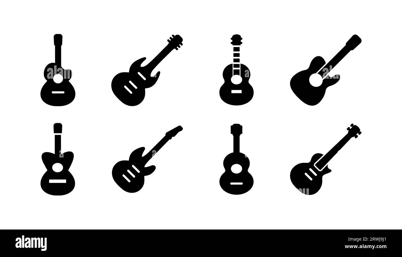 Guitar icon vector. musical instrument sign Stock Vector Image & Art ...