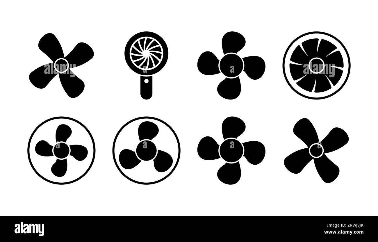 Fan icon vector. blower icon. propeller. ceiling Stock Vector Image ...