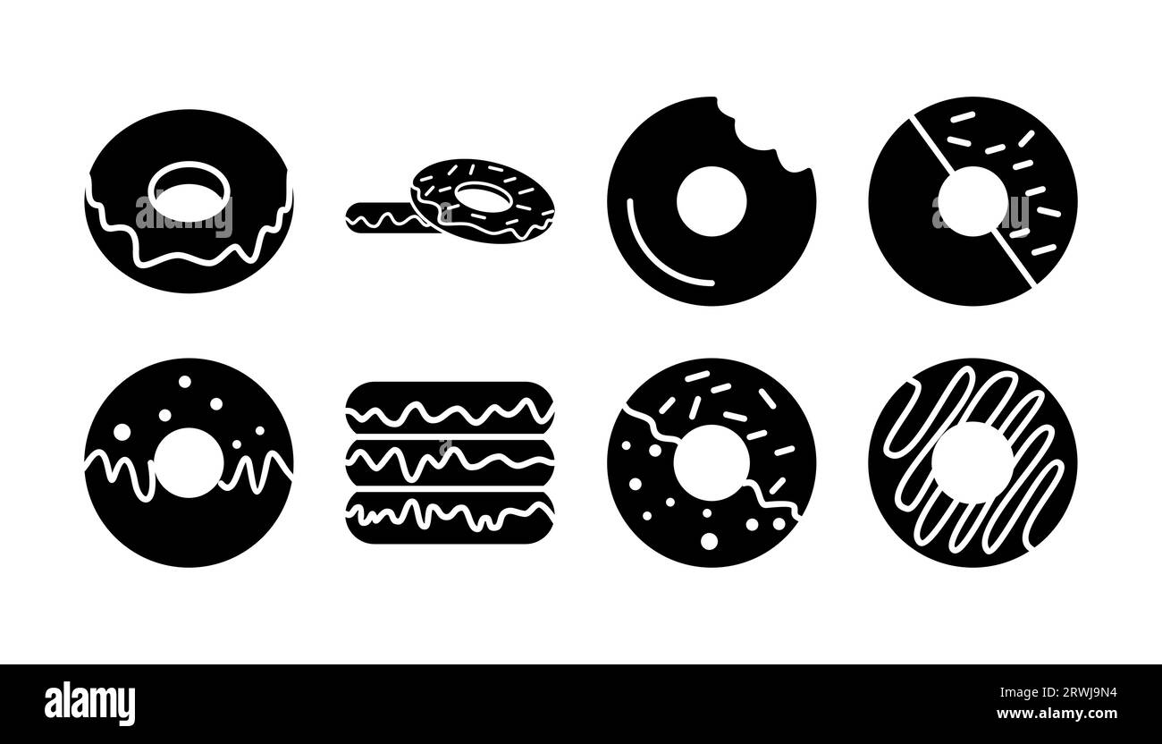 Donut icon vector. doughnut icon. donut logo Stock Vector Image & Art ...