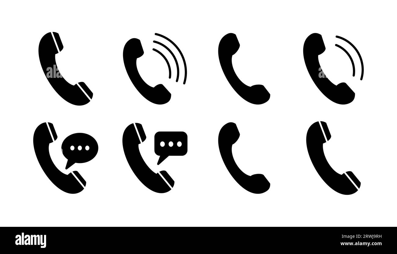 Call icon vector. phone icon vector Stock Vector Image & Art - Alamy