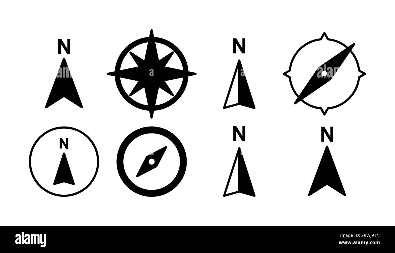 Compass Icon Vector Navigation Icon Stock Vector Image And Art Alamy