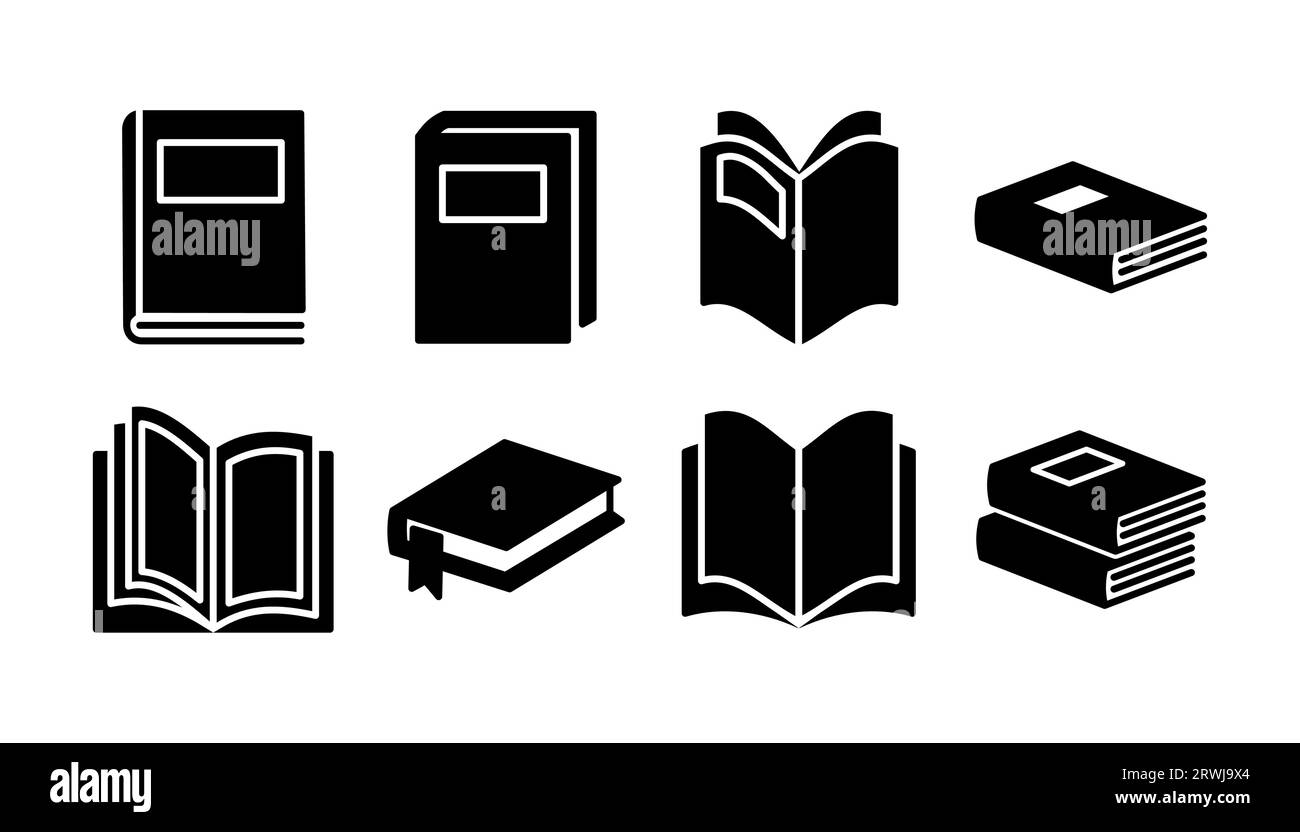 Book icon vector. Open book vector icon Stock Vector Image & Art - Alamy