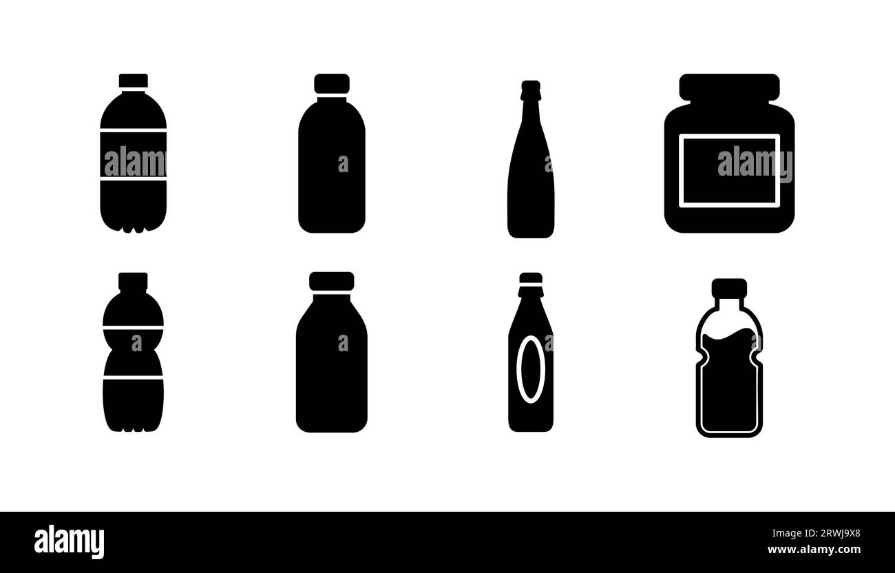 Bottles cold water in Stock Vector Images - Alamy