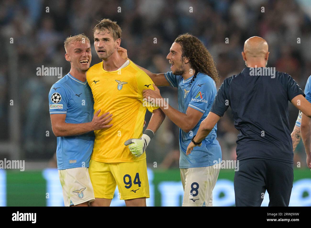 Rome, Italy, 19 Sep, 2023 Ivan Provedel of SS Lazio jubilates after ...