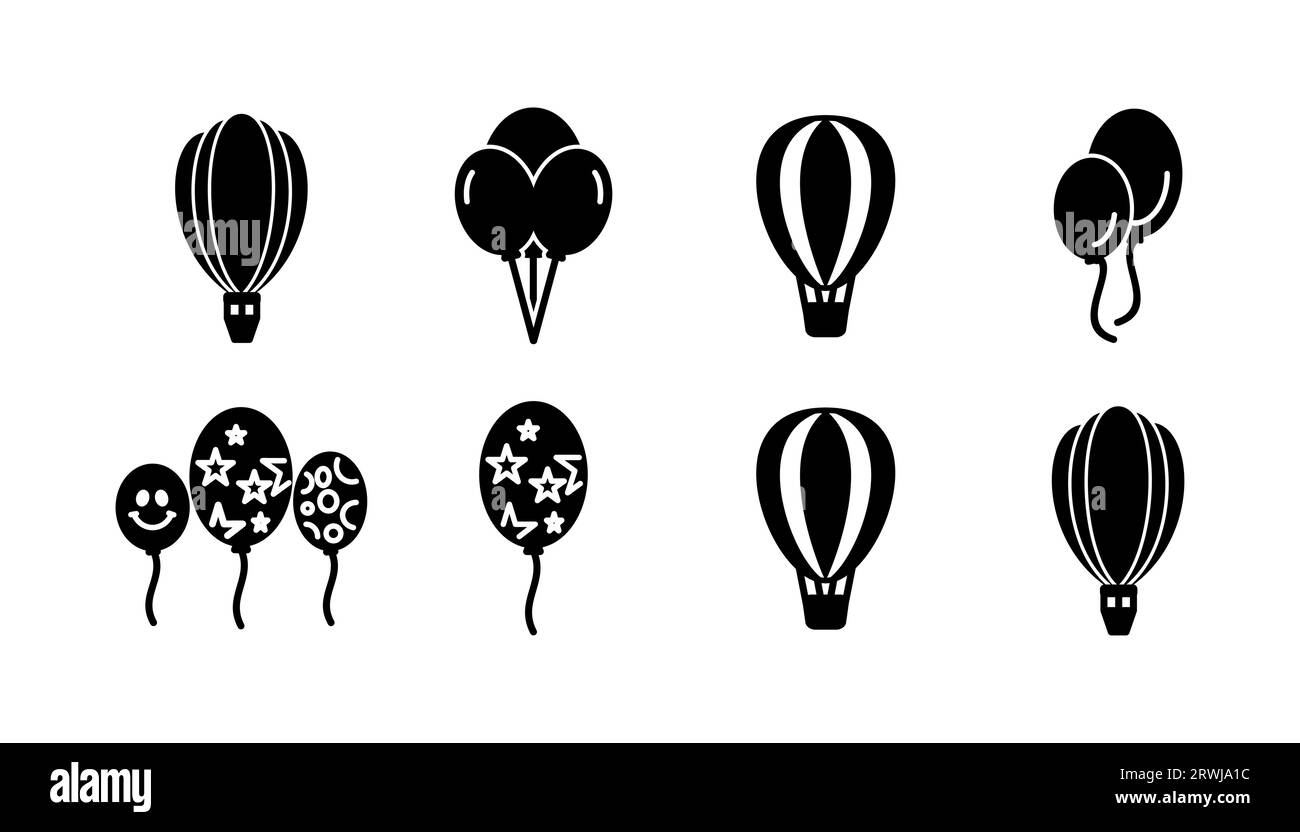 Vector air balloon Cut Out Stock Images & Pictures - Alamy