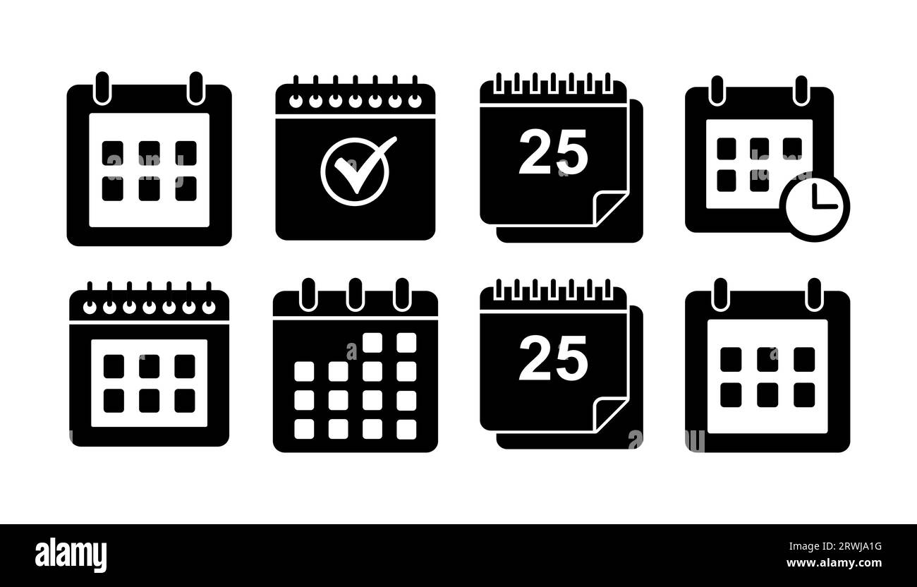 calendar icon vector. Calender symbol Stock Vector Image & Art - Alamy
