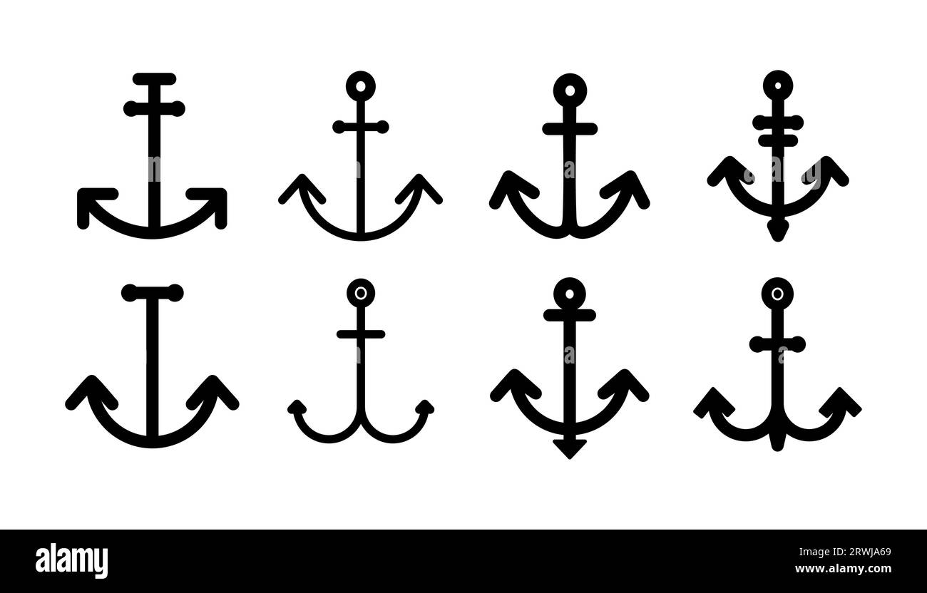 Anchor icon vector. Anchor sign. marine symbol Stock Vector Image & Art ...