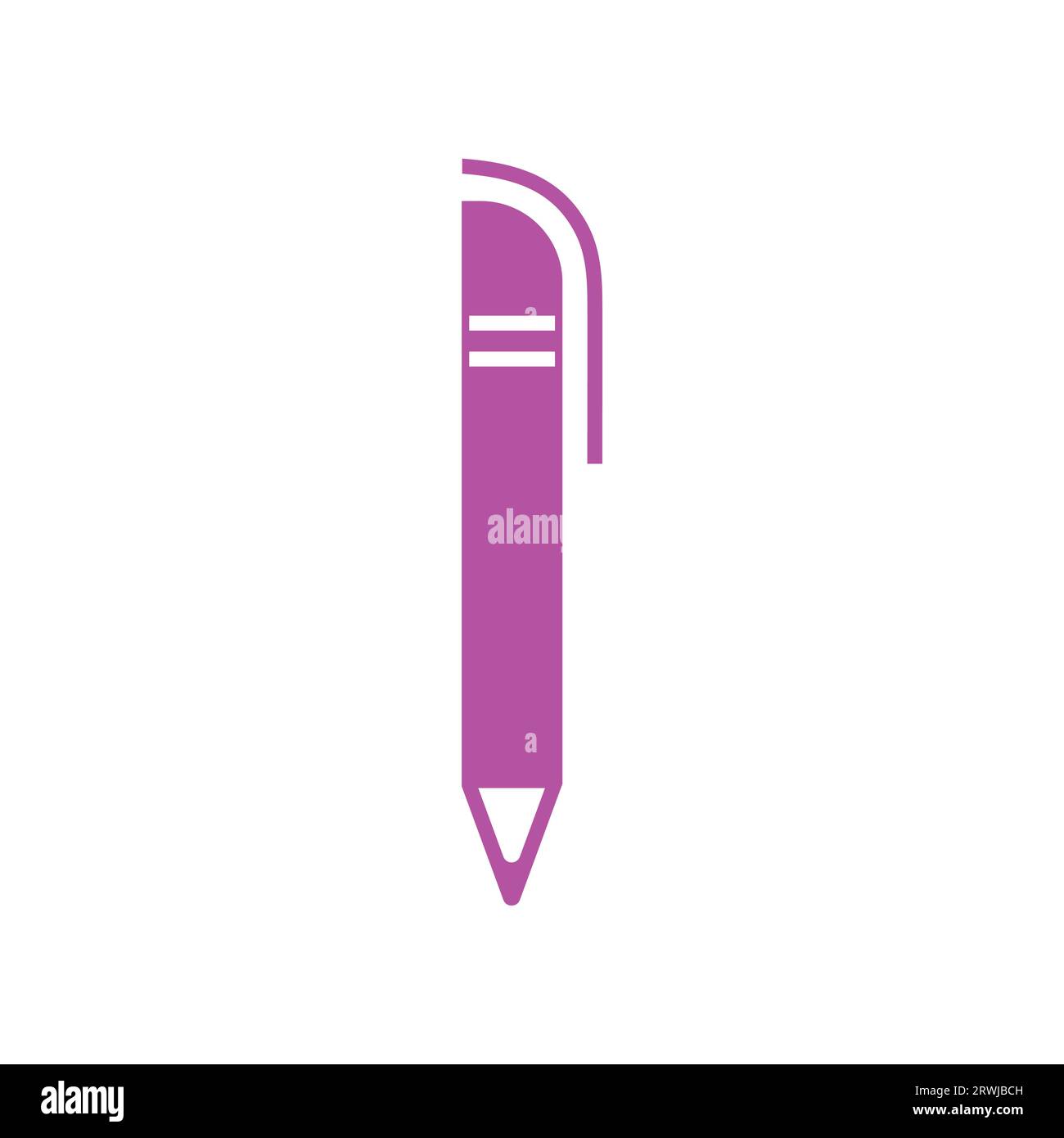 Flat Pen, pencil Icon Symbol Vector Illustration Stock Vector Image ...