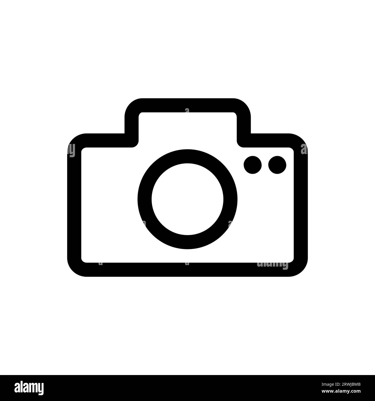 Camera Icon. Lineal Style Camera Outline Icon Vector Illustration Stock ...