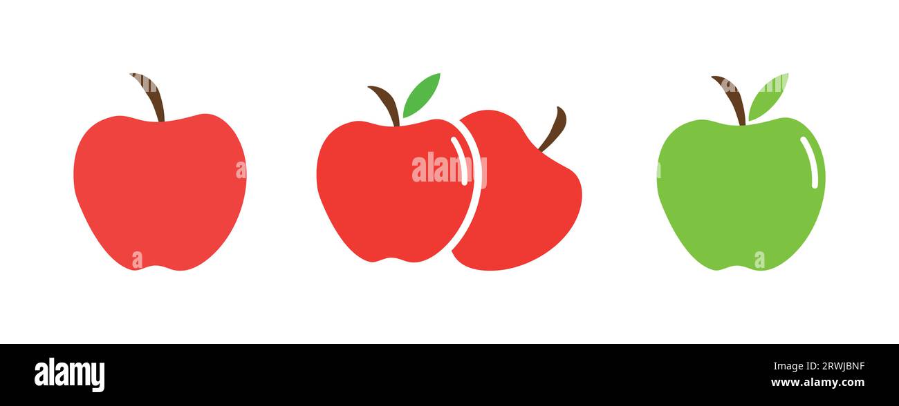 Apple Icon. Apple Flat Icon Symbol Vector Illustration Stock Vector ...