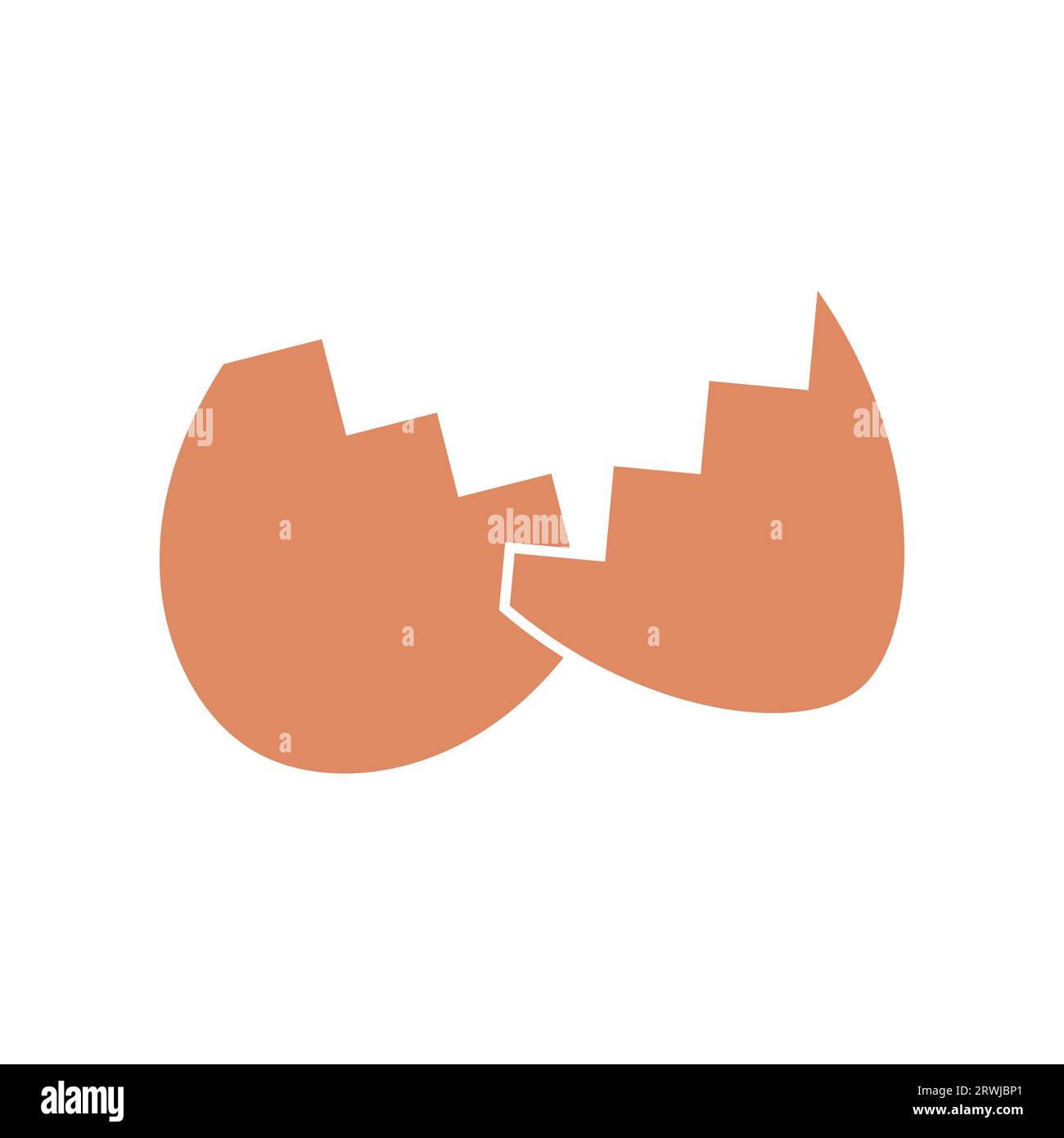 Broken egg Icon. Broken egg Flat Icon Symbol Vector Illustration Stock ...