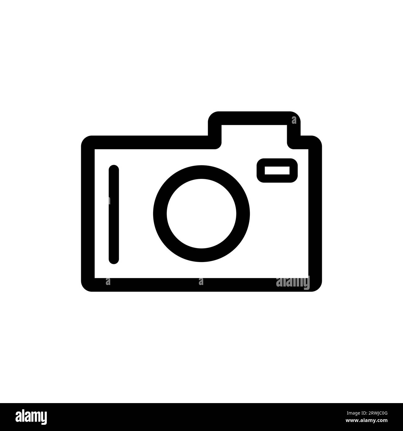 Camera Icon Lineal Style Camera Outline Icon Vector Illustration Stock