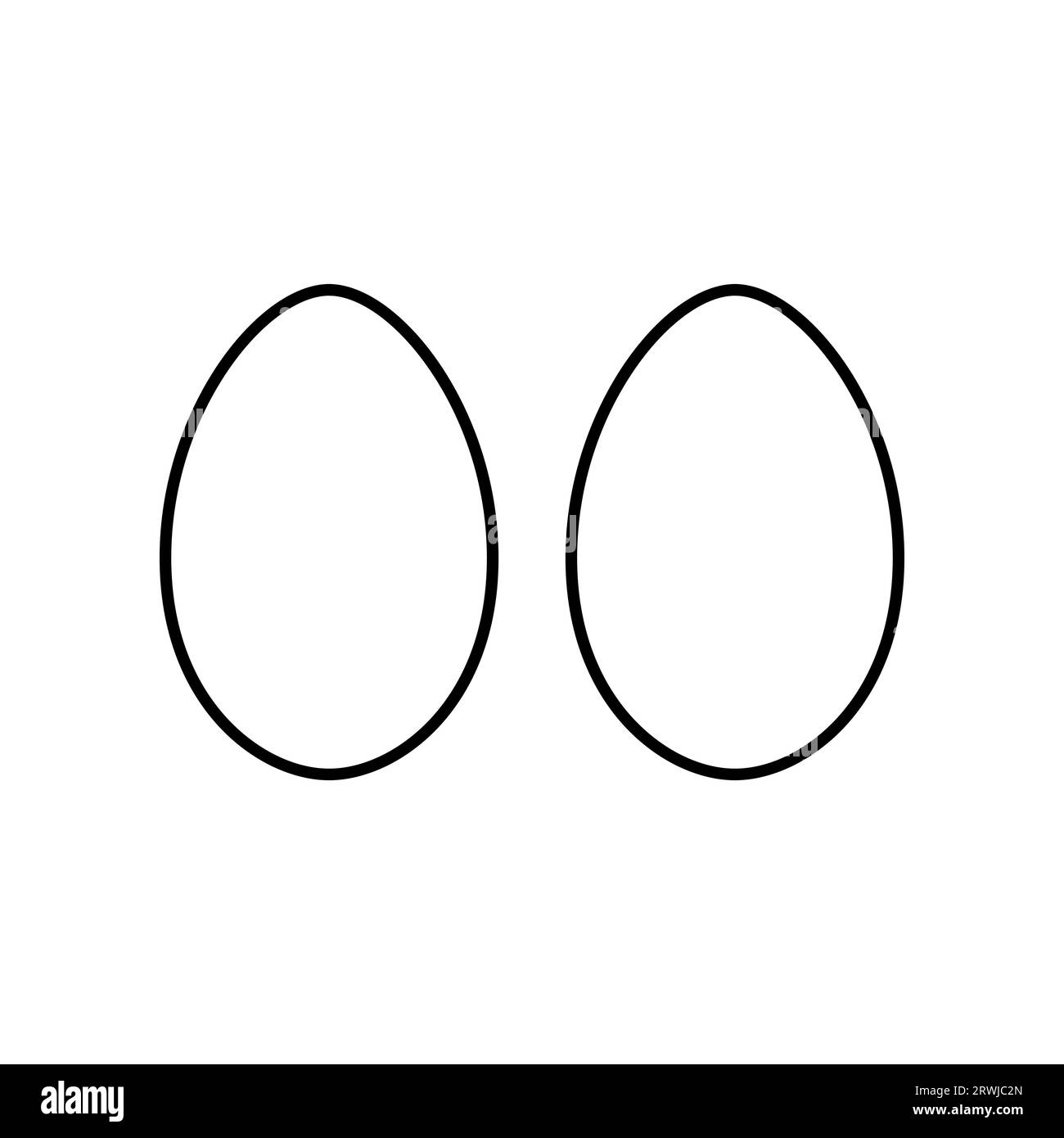 Eggs Icon. Lineal Style Eggs Outline Icon Vector Illustration Stock ...
