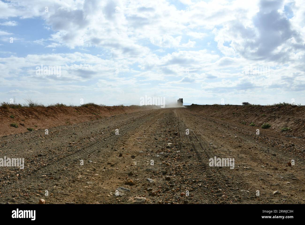 Rugged road in African safari Stock Photo - Alamy