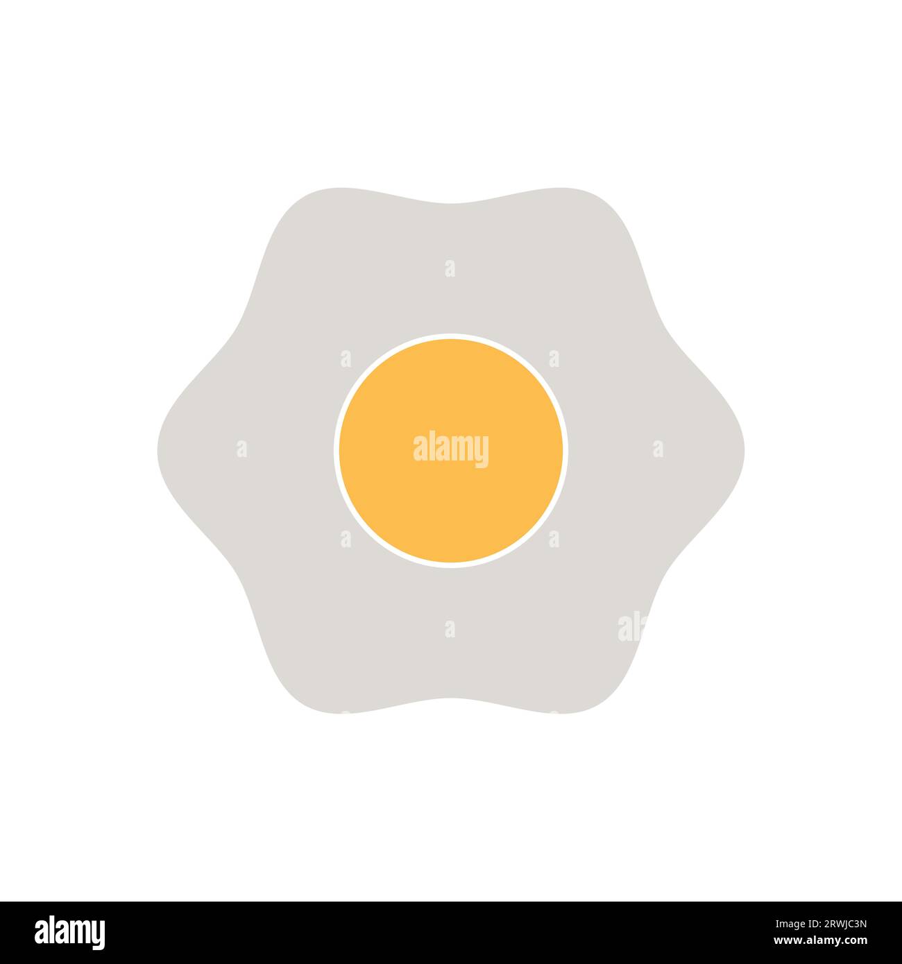 Fried egg Icon. Fried egg Flat Icon Symbol Vector Illustration Stock Vector Image & Art - Alamy