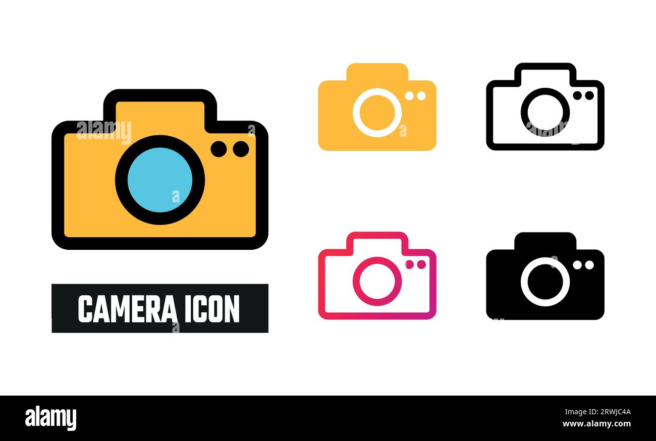 Camera Icon Set Vector Illustration Stock Vector Image & Art - Alamy