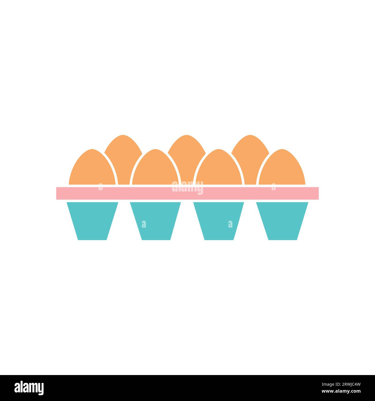 Egg tray Icon. Egg tray Flat Icon Symbol Vector Illustration Stock ...