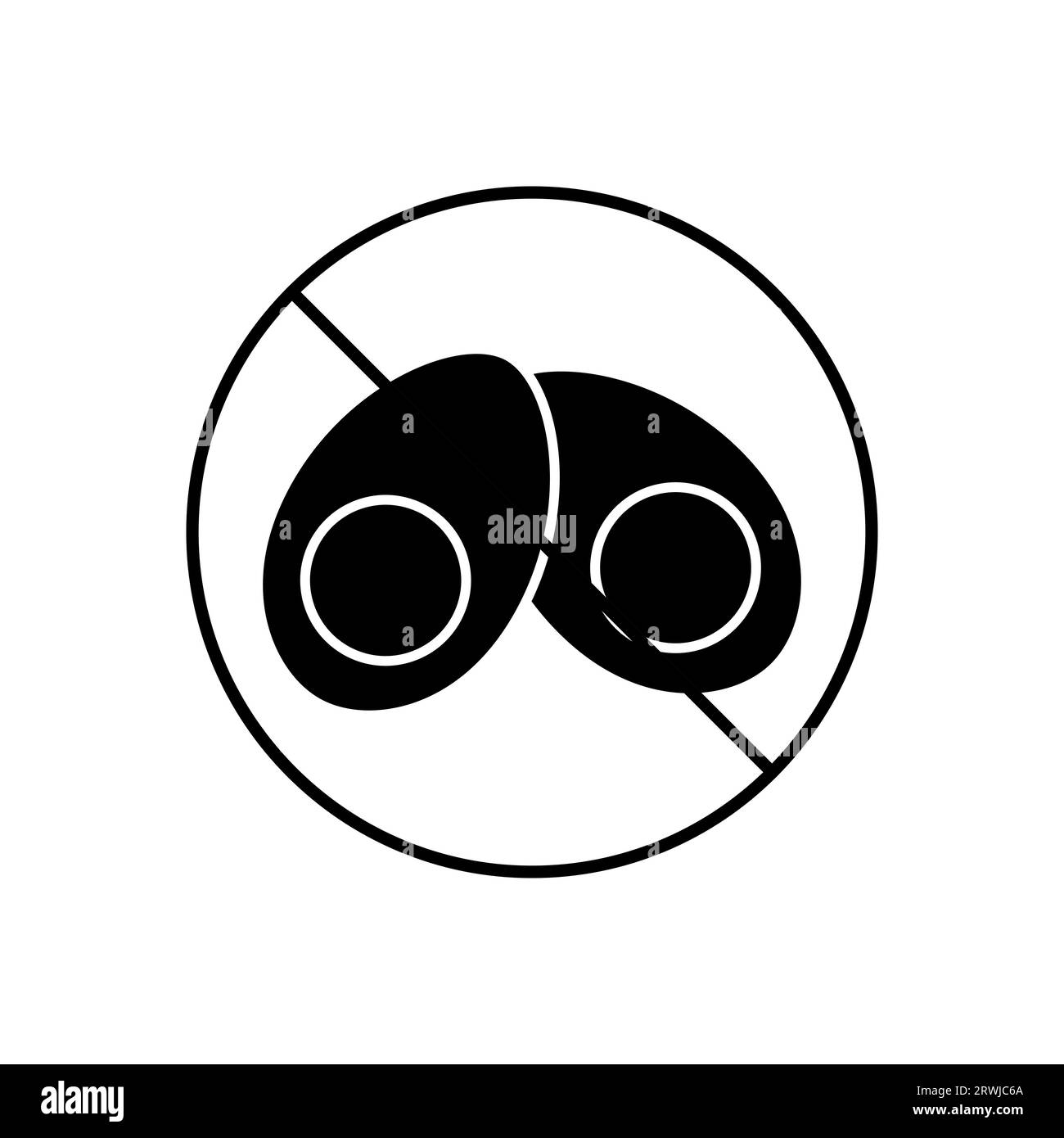 No eggs Icon. Glyph Style No eggs Fill Icon Vector Illustration Stock ...