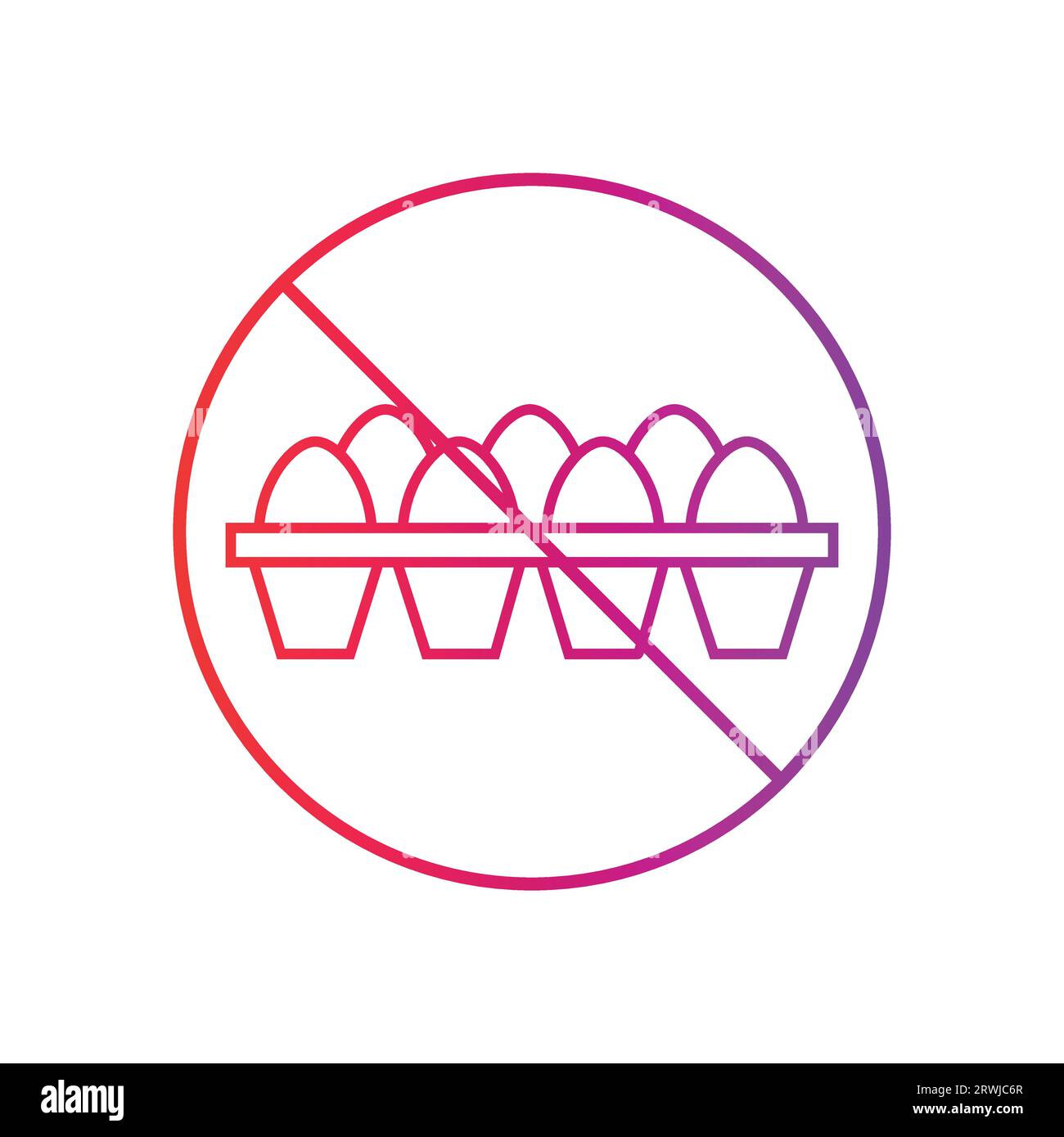 No eggs Icon. No eggs Gradient Icon Symbol Vector Illustration Stock ...