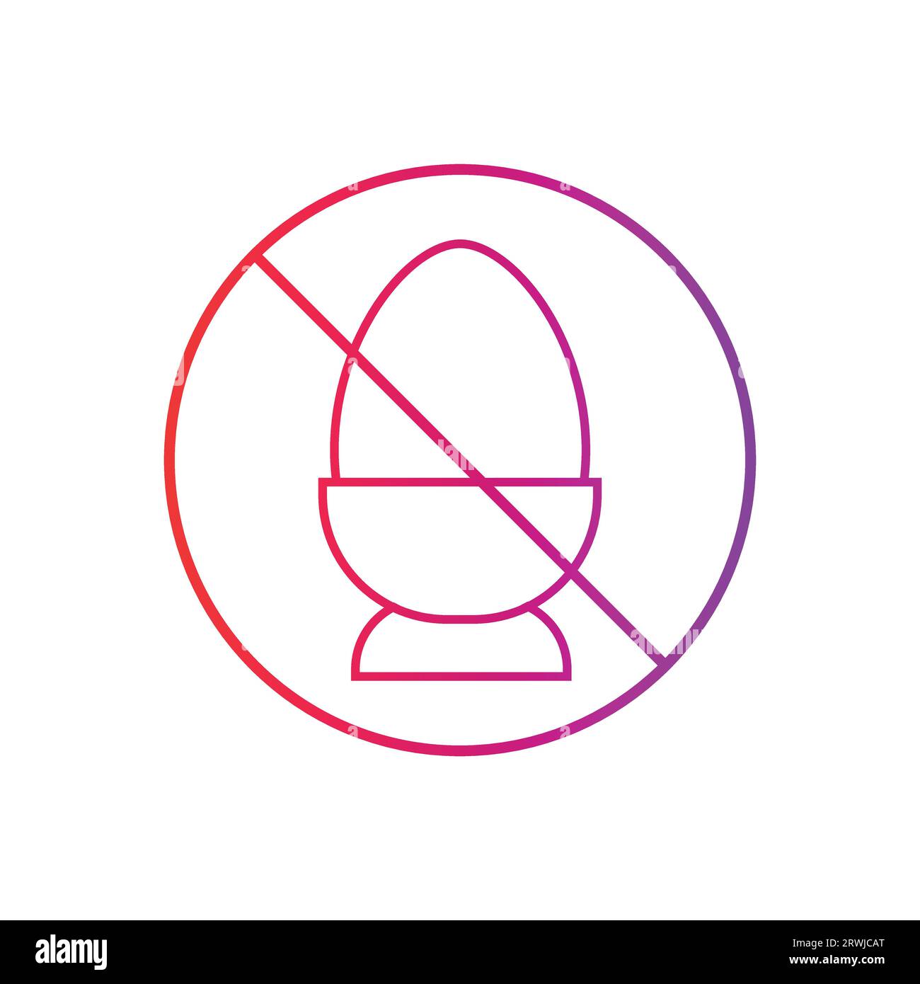 No eggs Icon. No eggs Gradient Icon Symbol Vector Illustration Stock ...